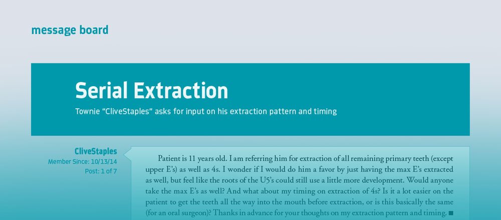 Serial Extraction - Orthotown